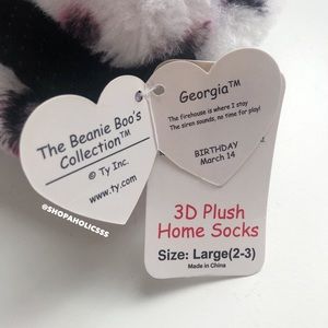 TY Original Wear | Accessories | Ty Beanie Boos Georgia 3d Plush Home ...